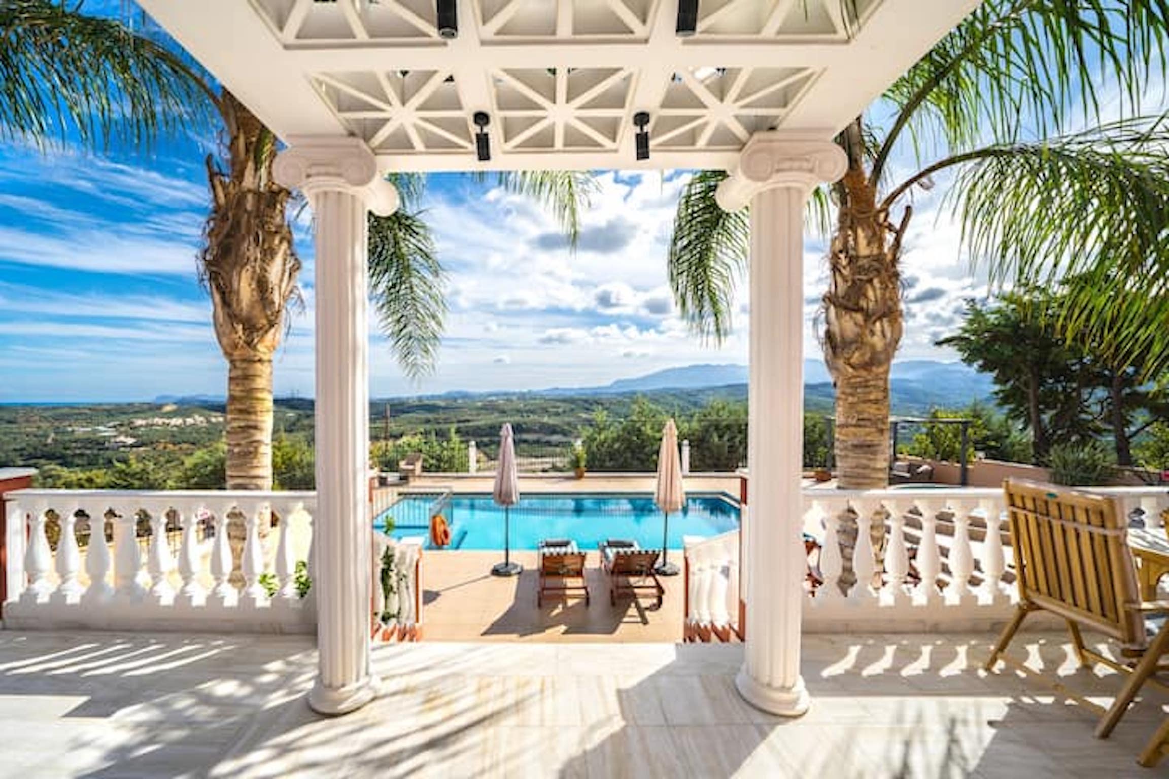 Sea Through the Grecian Columns, Chania, Greece | Plum Guide
